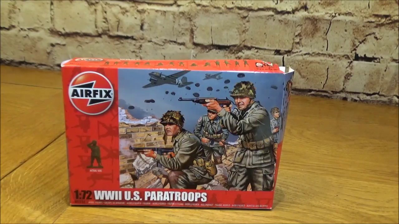 Plastic Soldier Review: AIRFIX 1:72 WW2 U.S.Paratroops - YouTube