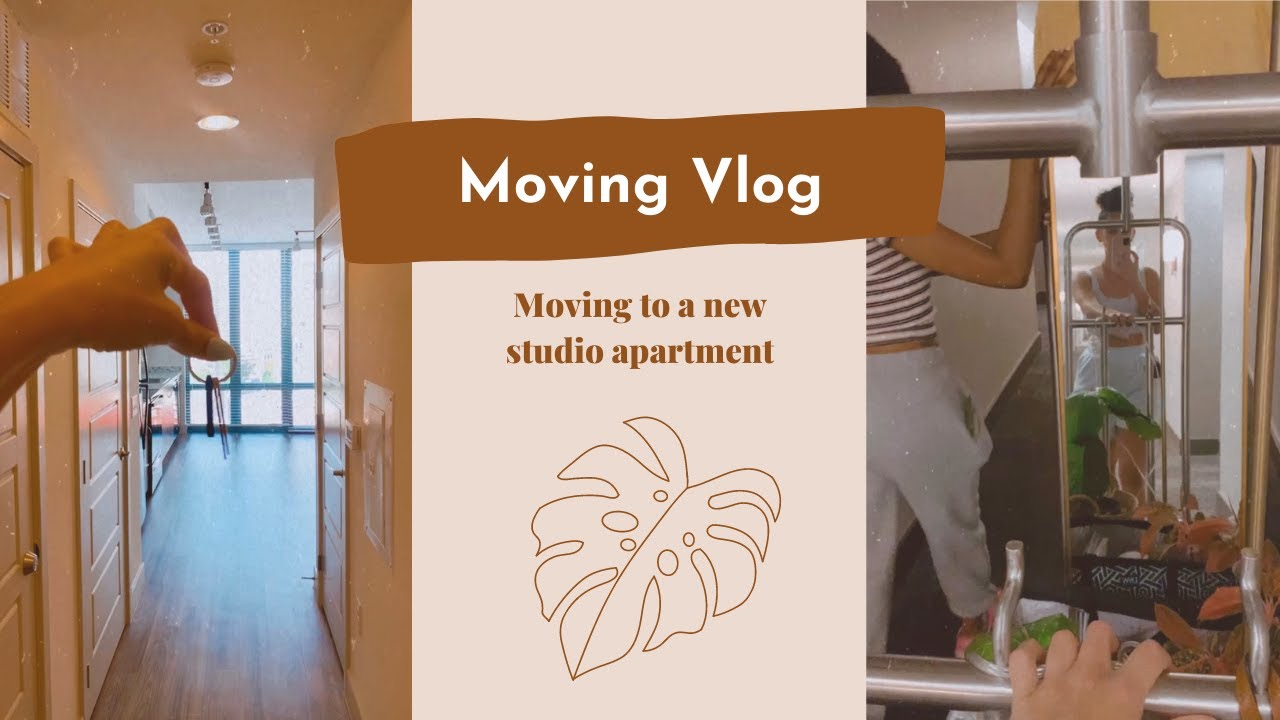 Moving Vlog | Moving to a new 450 sq ft studio apartment - YouTube