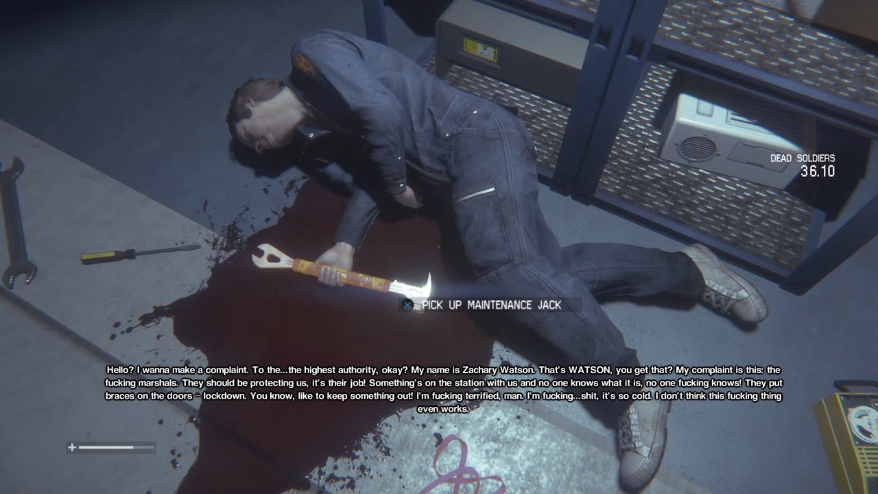 ALIEN ISOLATION: RIPLEY GOT MAINTENANCE JACK FROM THE DEAD SOLDIER ...