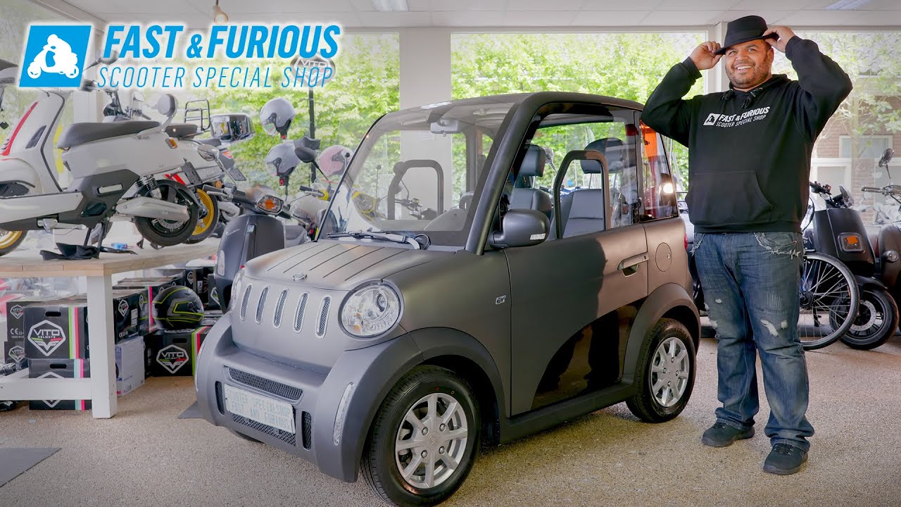 Brommobiel MOVE CityCar 45km auto elektrische bromauto. Bomvol opties ...