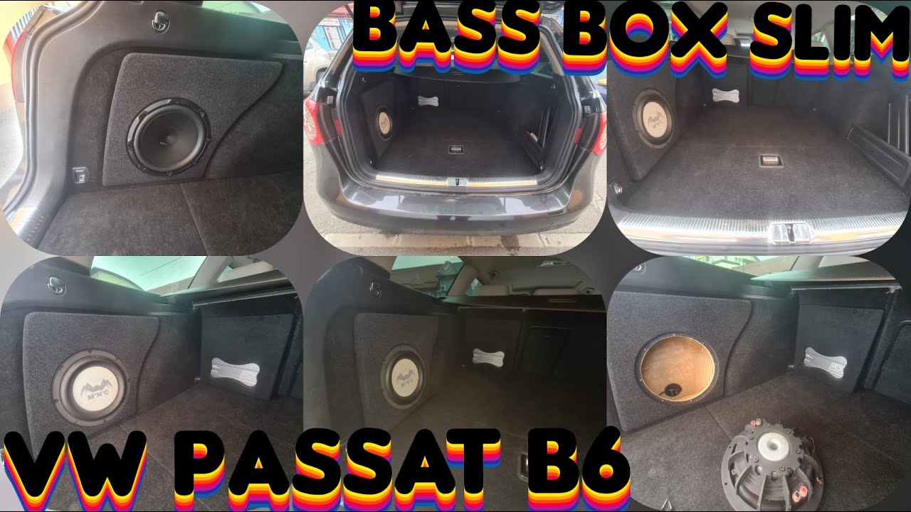 VW PASSAT B6 BASS BOX CUSTOM SLIM 200 W POWER - YouTube
