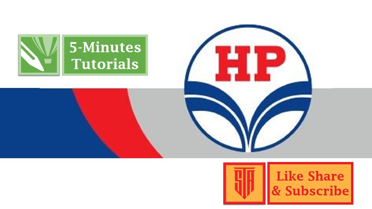 CorelDraw Tutorial_6 | CorelDraw HP Logo Design | Best Logo Designing ...