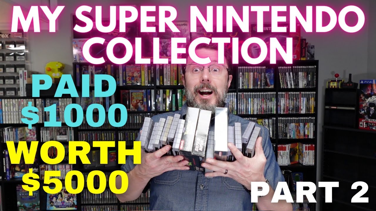 My Super Nintendo (SNES) Collection Part 2: $5000 Worth of Games for ...