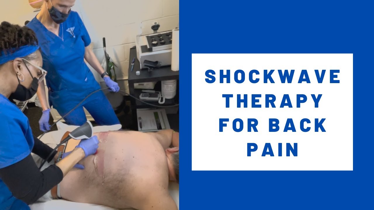 Shockwave Therapy for Back Pain | Shockwave Therapy DEMO ⚡️ - YouTube