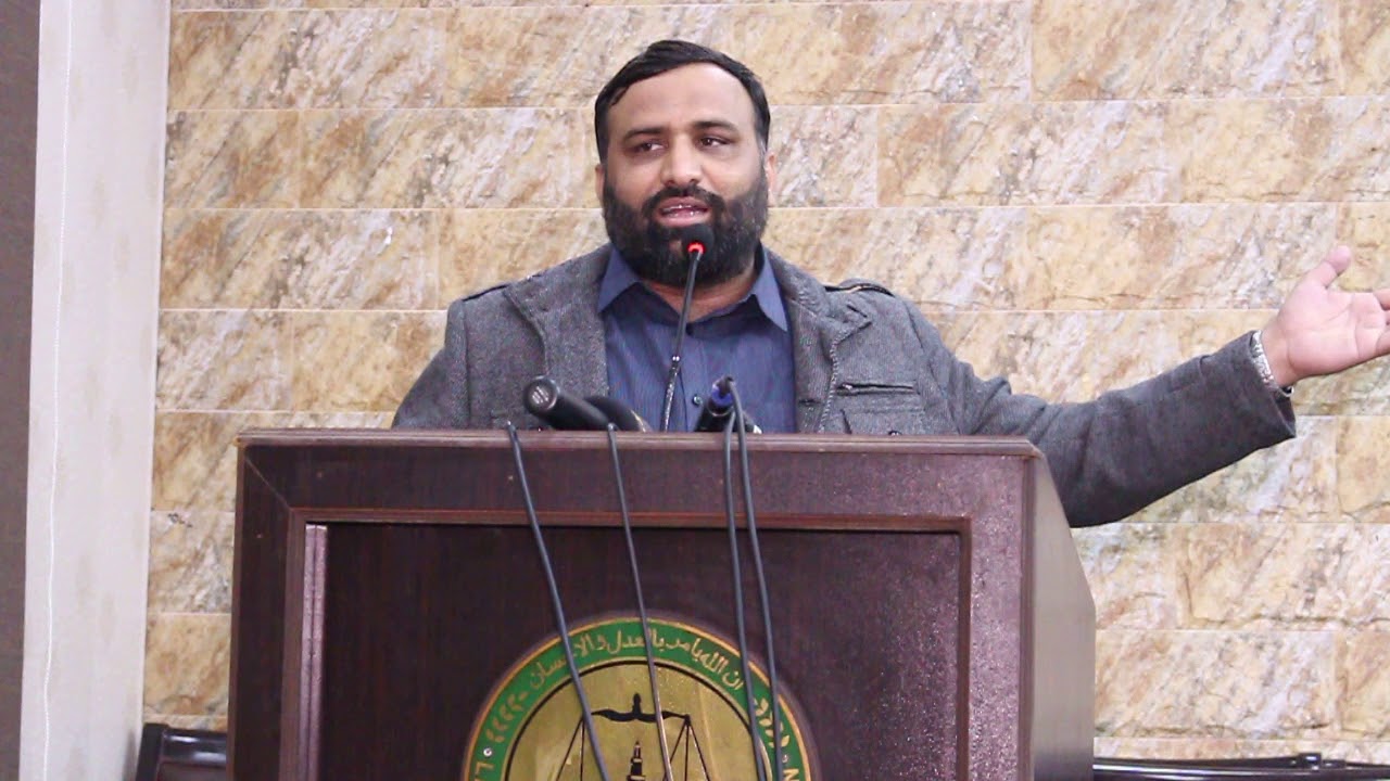 Prof. Naeem Ghumen addressing at Book launching Ceremony of Ashraf Asmi ...