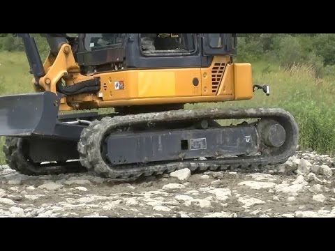 Camoplast Solideal Mini Excavator Rubber Tracks - YouTube