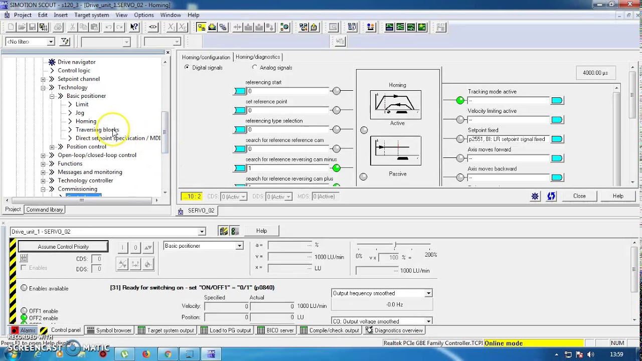 Configuring and Programming Sinamics S120 using Control unit CU320_PN ...