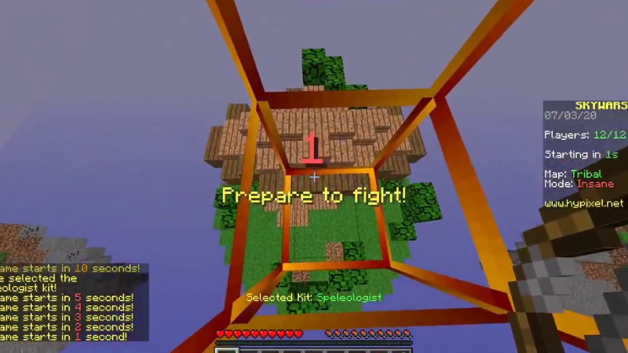 Doing some skywars challenges - YouTube