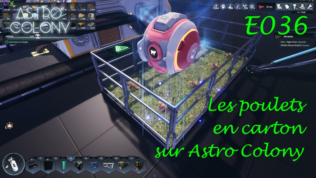 Les poulets en carton | Let's Play Astro Colony [FR] E036 - YouTube