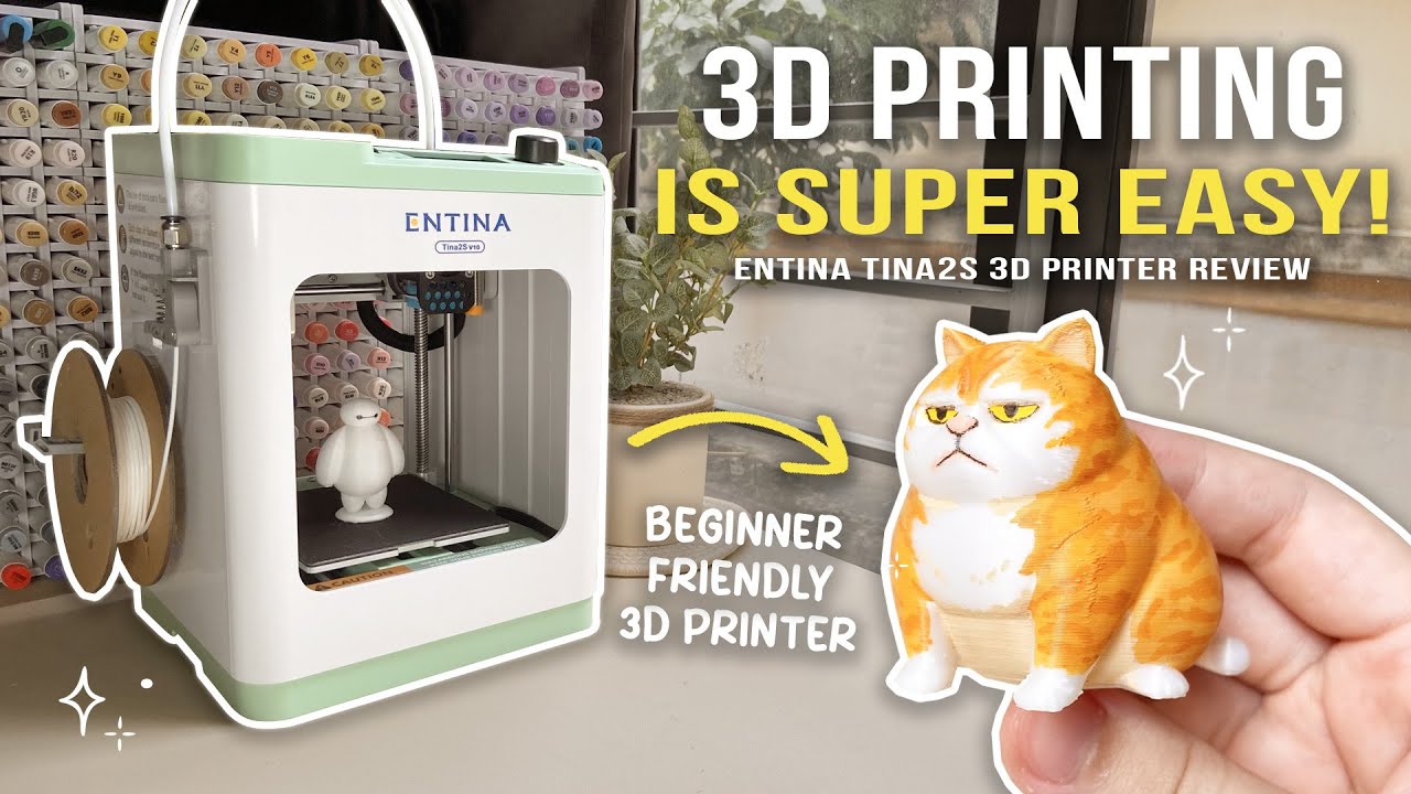How Easy is 3D Printing ACTUALLY? - ENTINA Tina2S 3D Printer Review ...