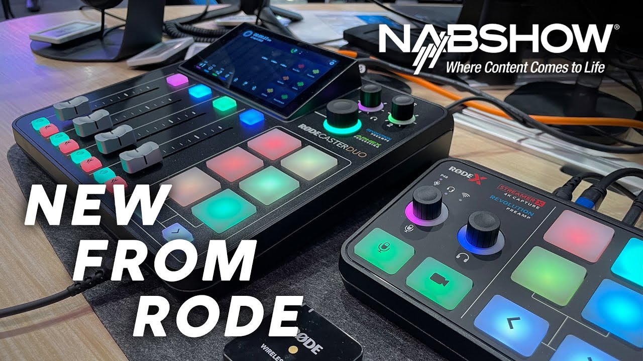 NEW RØDE RODECaster DUO, Streamer X & More | #NABShow 2023 - YouTube