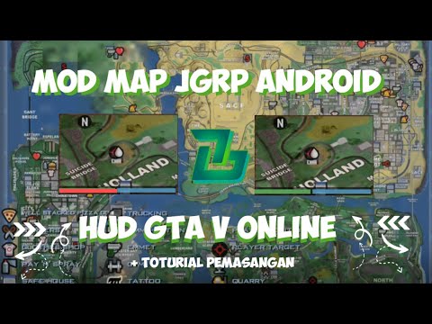 SHARE MOD MAP JGRP + HUD GTA V ONLINE - GTA SA ANDROID - YouTube