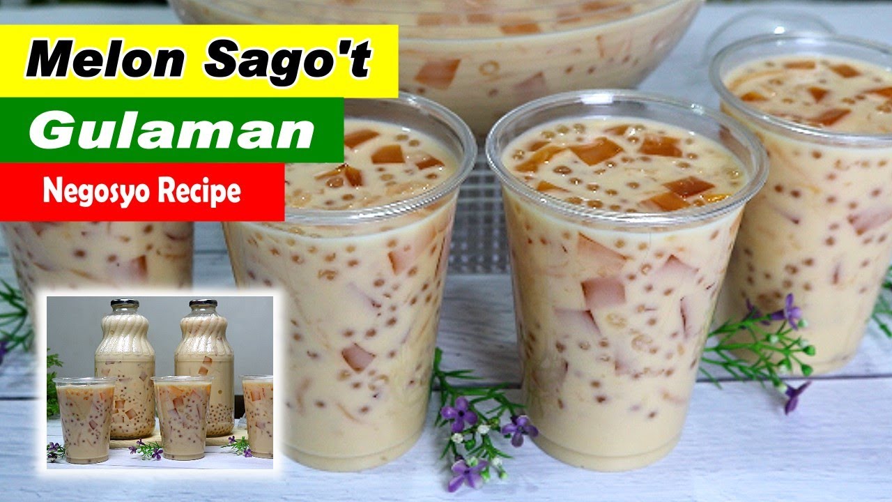 Melon Sago't Gulaman in a Bottle Negosyo Recipe - YouTube