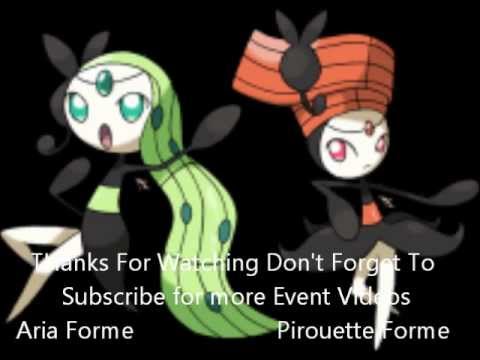 Pokemon Black and White Meloetta and The Relic Song Event - YouTube