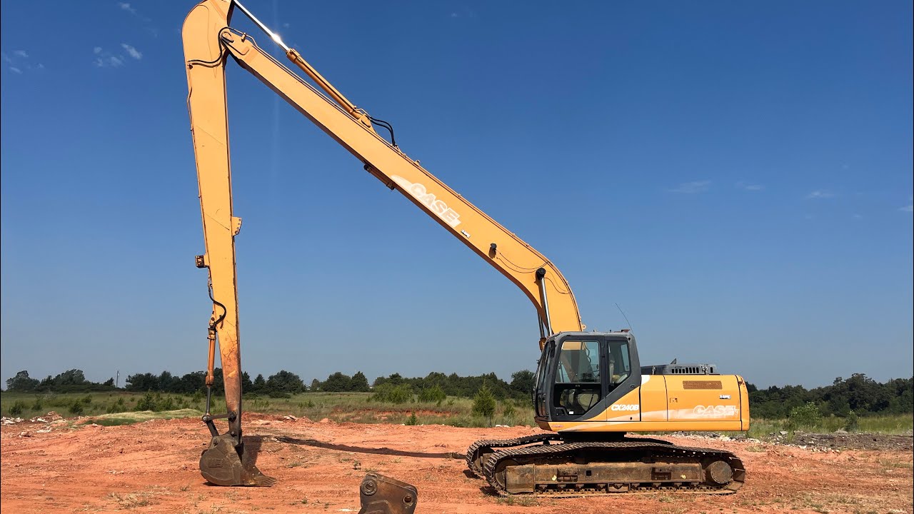 Used Case CX 240 B Long Reach Excavator For Sale - YouTube