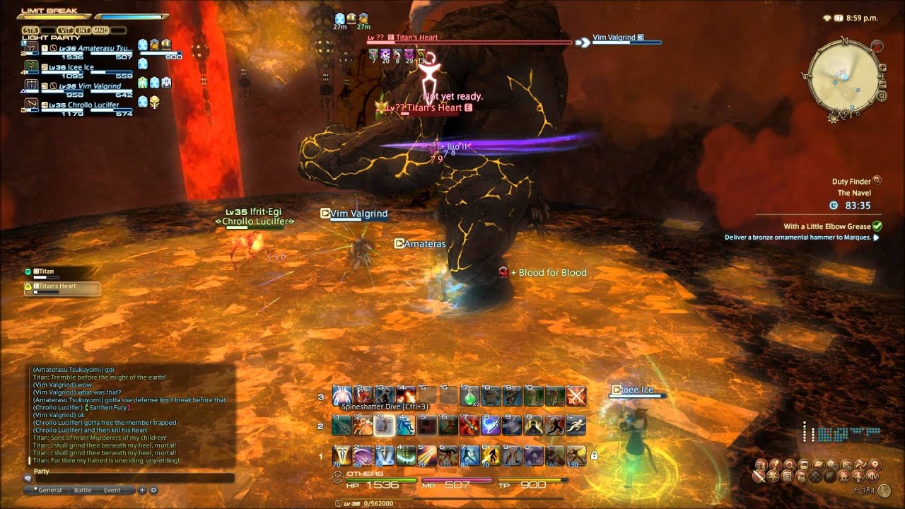 FFXIV: ARR - Titan Fight (Lv.34 Main Storyline) - YouTube