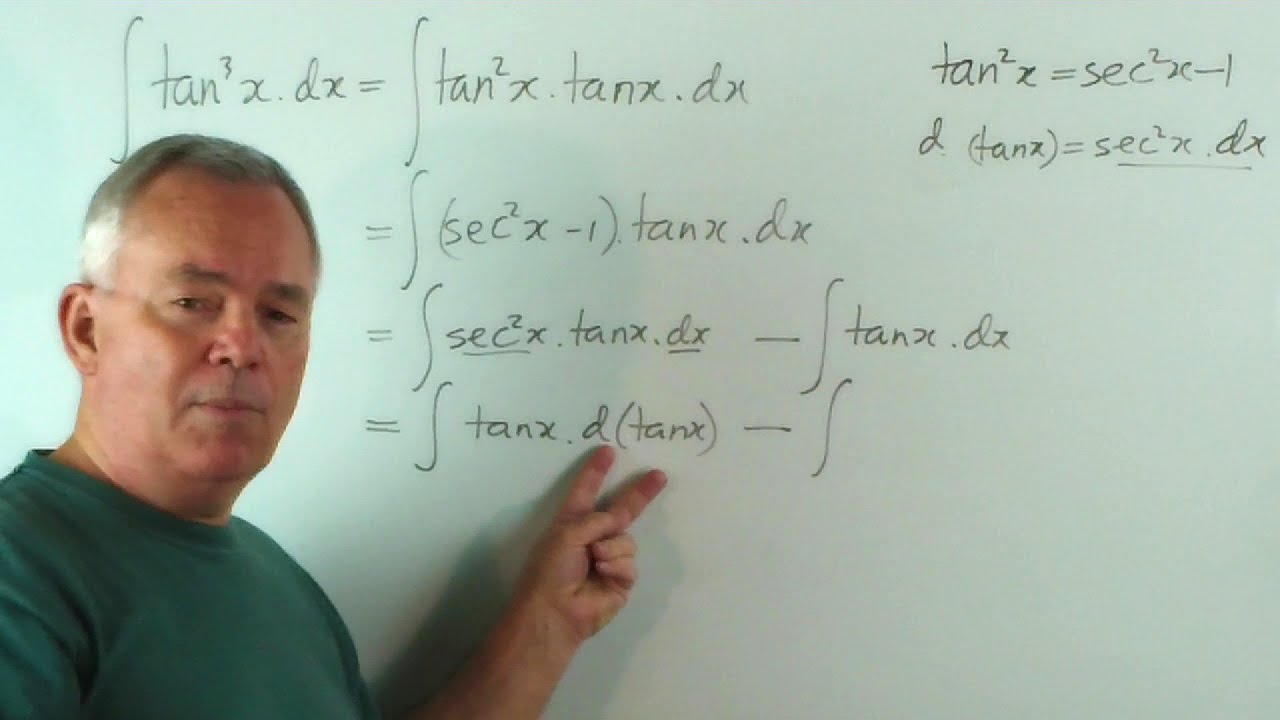 Jim Coroneos' 100 Integrals ~ 028 ~ ∫tan³x.dx - YouTube