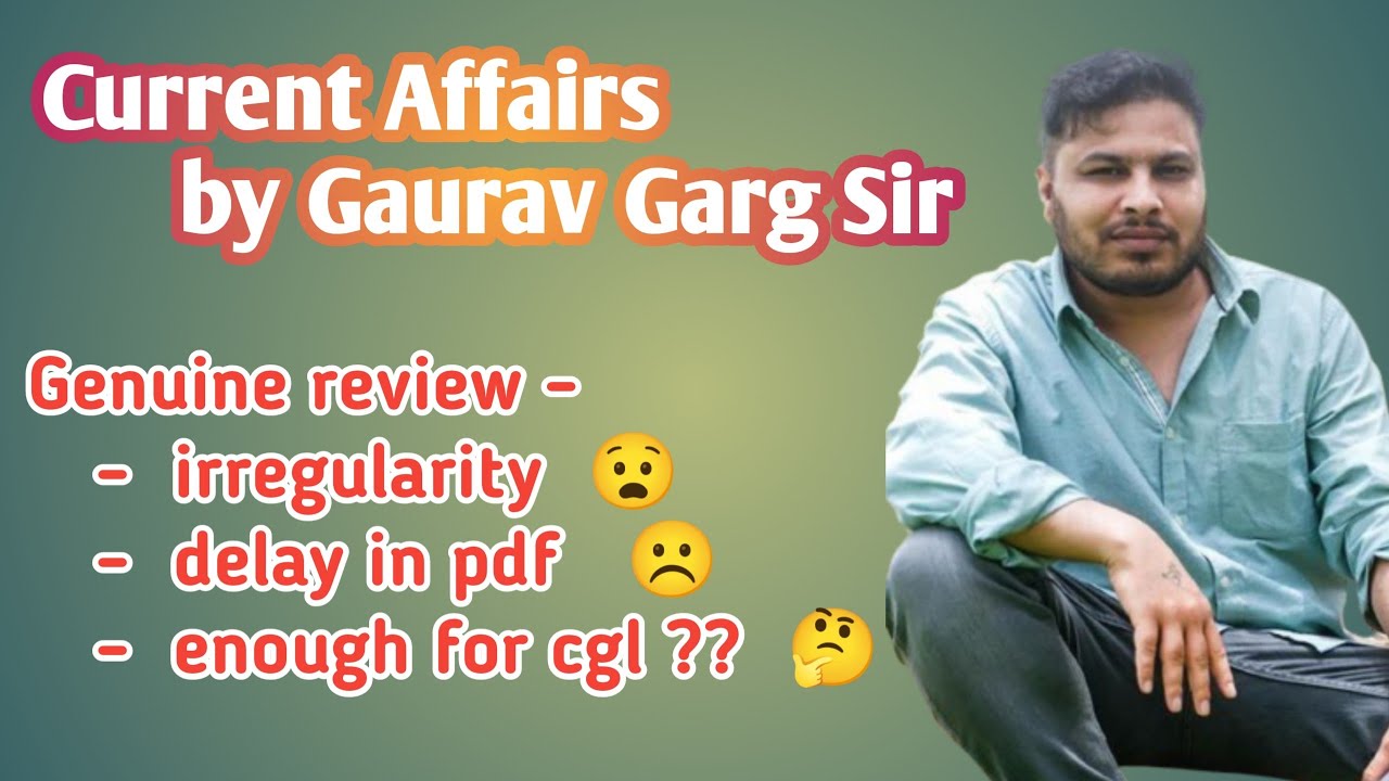 Study IQ Current Affairs by Gaurav Garg Sir | Reality of paid course by ...