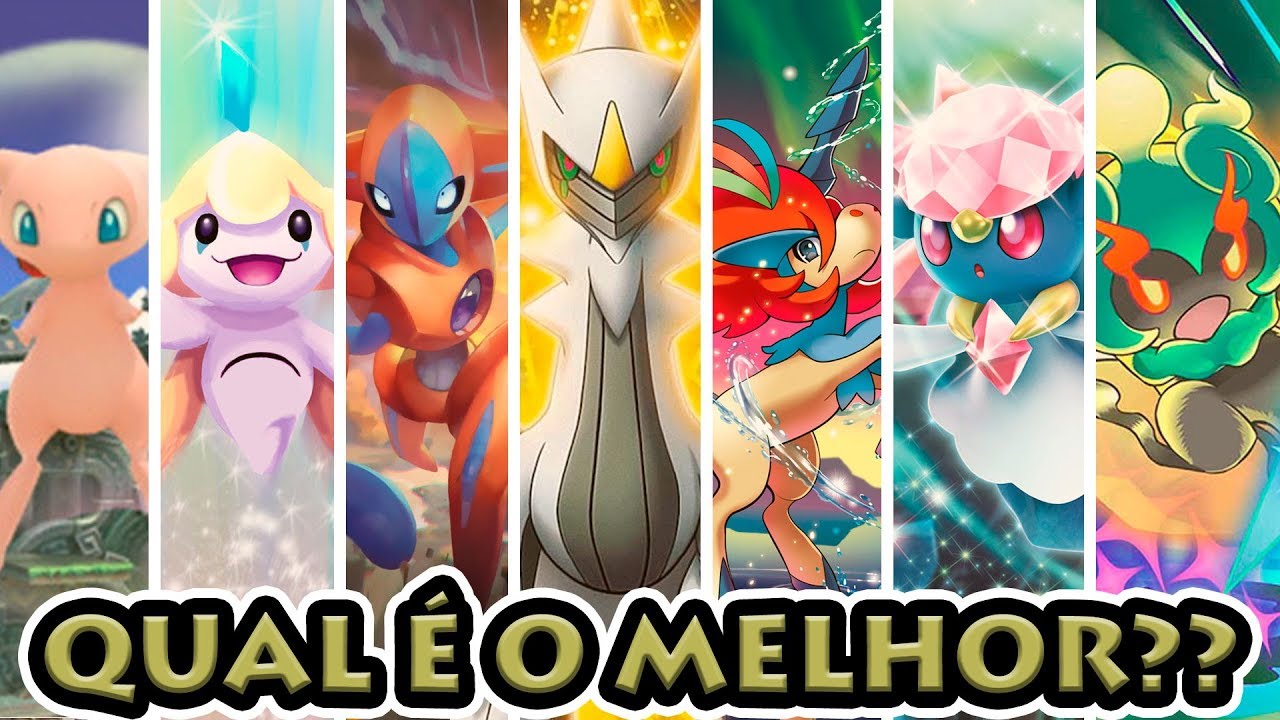 TOP 10 POKÉMON MÍTICOS MAIS FORTES!! - YouTube