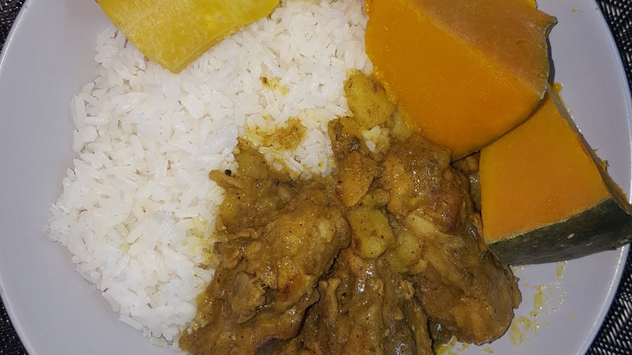 Curry chicken back (ghetto steak) recipe - YouTube