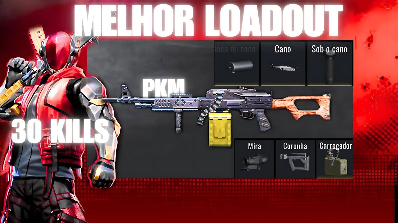 NOVA ARMA PKM *MELHORES LOADOUTS* 🔥 ( 30 KILLS TOTAIS ) - YouTube