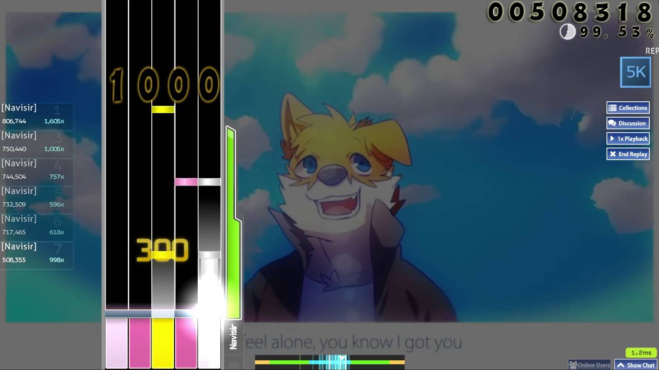 Osu! Gameplay: Jason Chen - I Got You [Love 7K] [5K mod] - YouTube