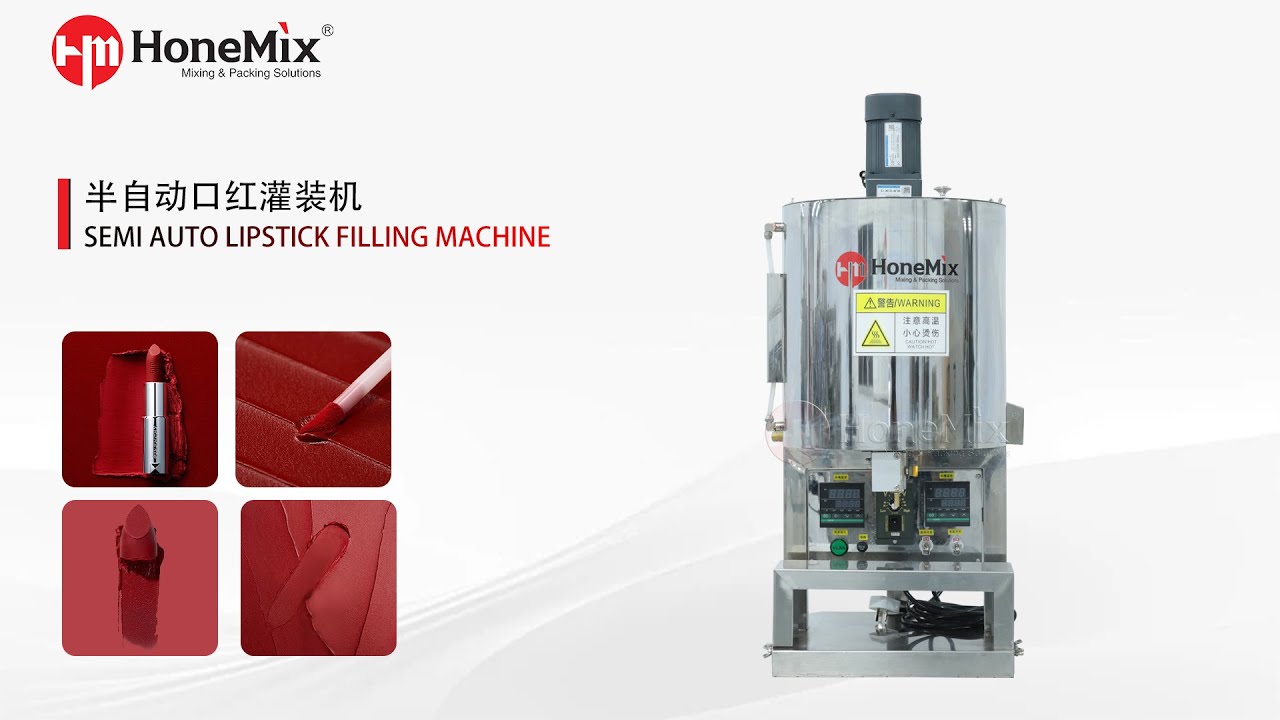 Semi Automatic Lipstick Lip Balm Wax Heat Filling Machine Manual Hot ...