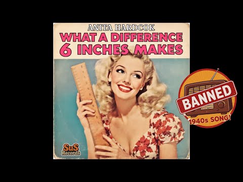 Anita Hardcok - What a Difference 6 Inches Makes (Rare 40s Song) Hit 1940s Parody Song