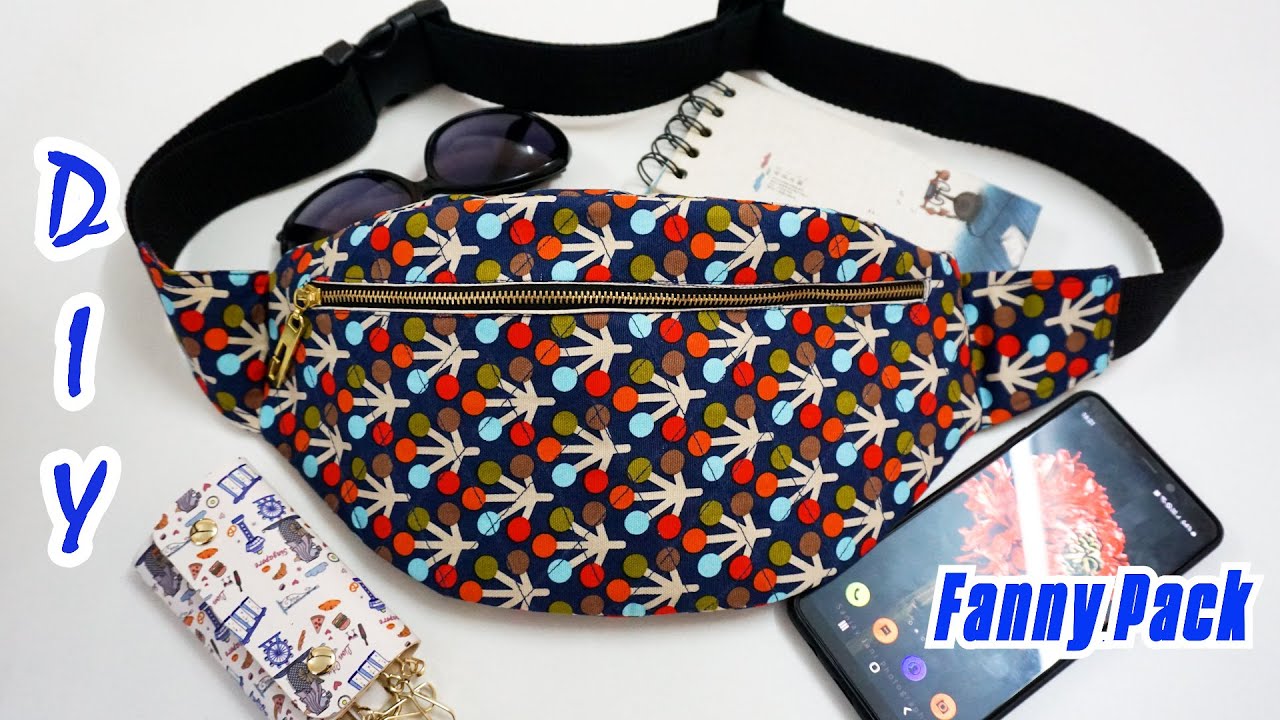 DIY#18| Sewing Fanny Pack\ Making Bum Bag - YouTube