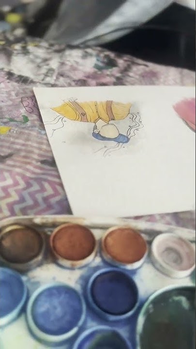 Mobile cover painting with vector portrait | #shorts #youtubeshorts #craft by mitu art and craft ...