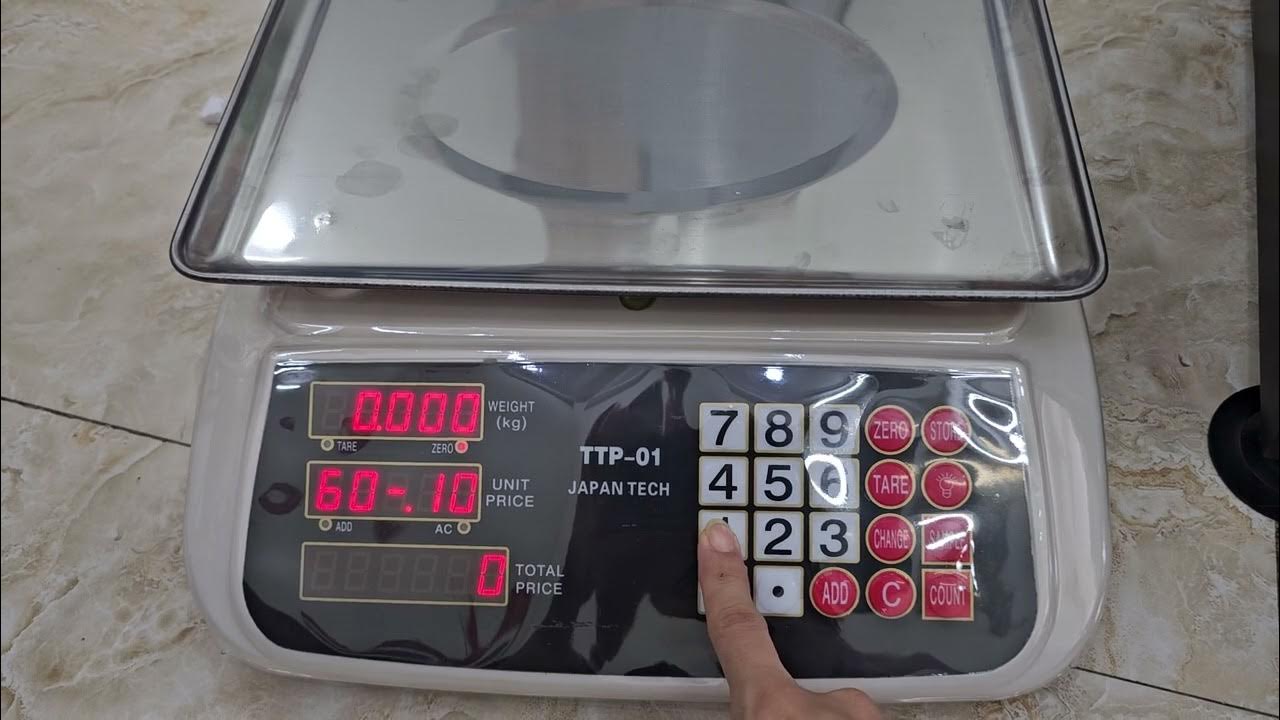 Cài đặt, Hiệu chuẩn cân điện tử tính tiền TTP-01 - YouTube