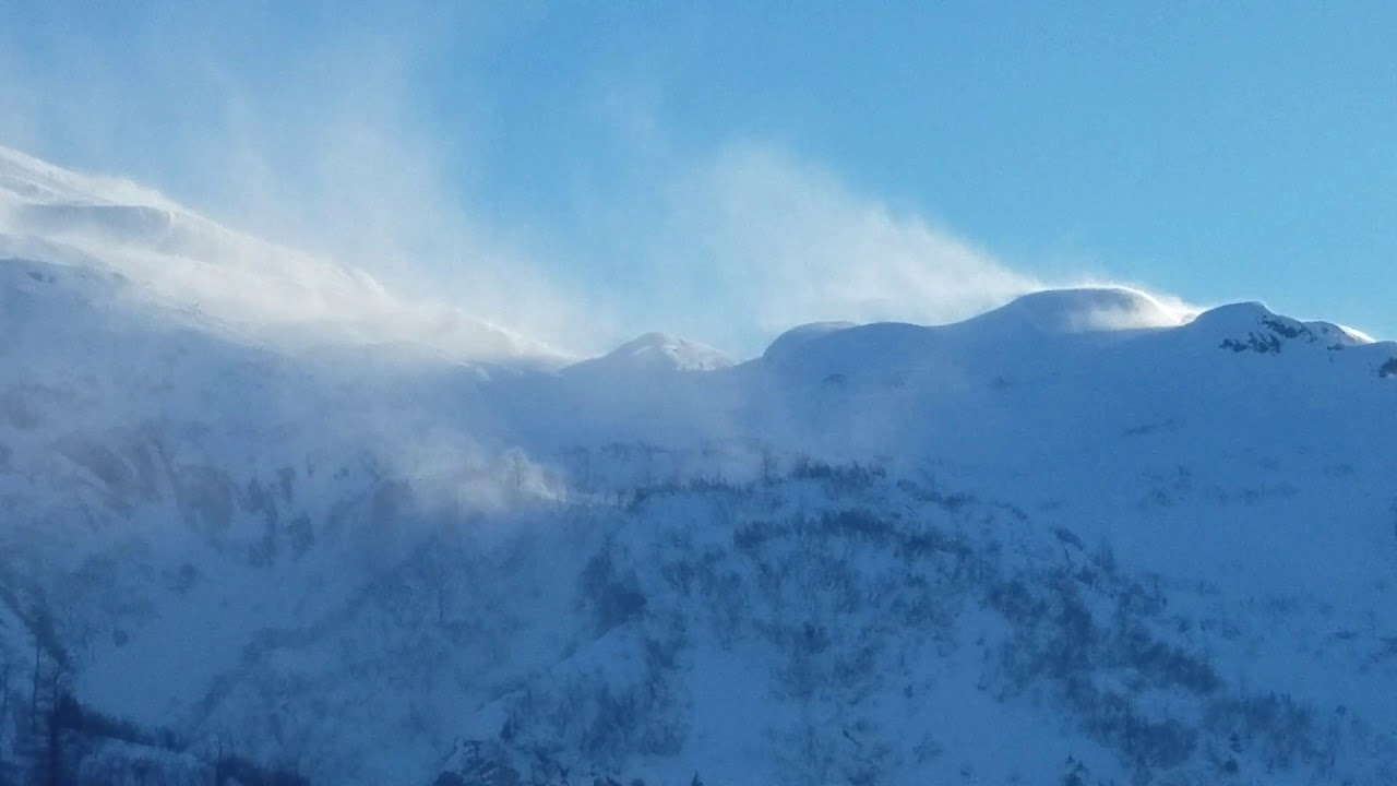 Good Example of How Obstructions to Wind Create Williwaws - YouTube