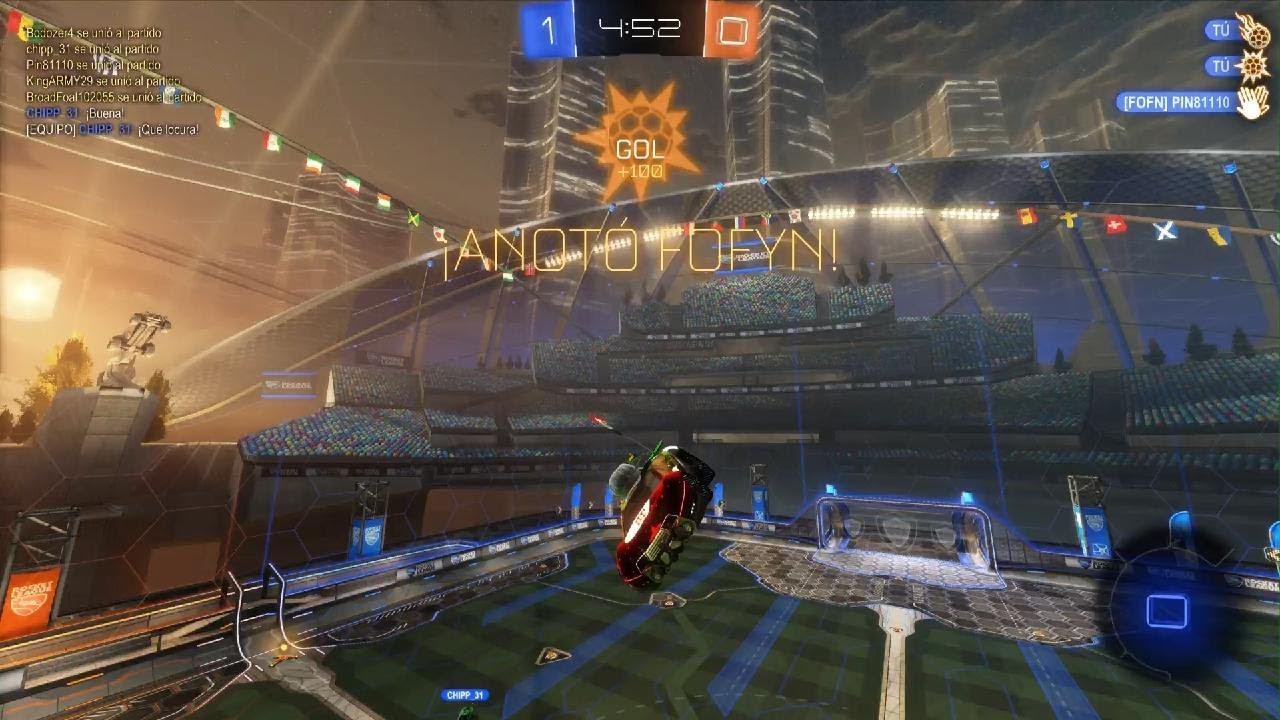 Rocket League jugando con una mano mvp y 2 goles fofyngamer31YT - YouTube