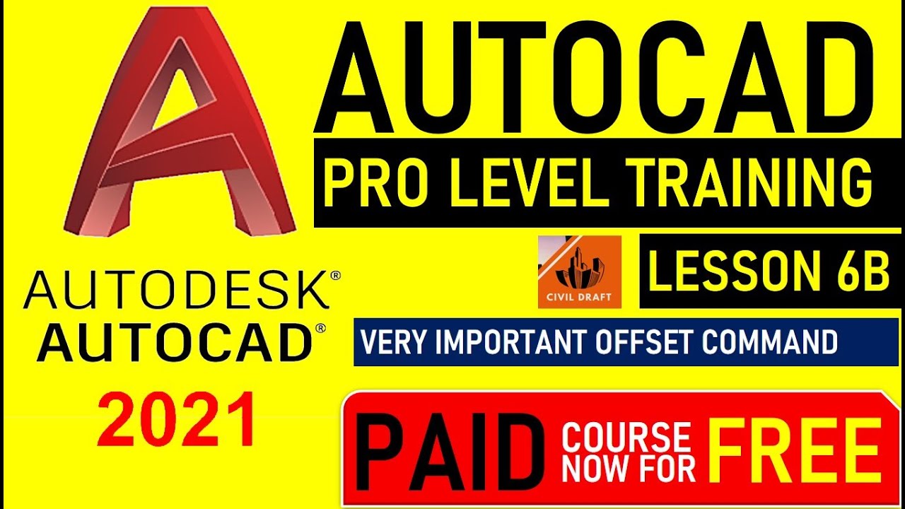 COMPLETE AUTOCAD TUTORIAL - LEARN PRO LEVEL AUTOCAD TRAINING FOR FREE ...