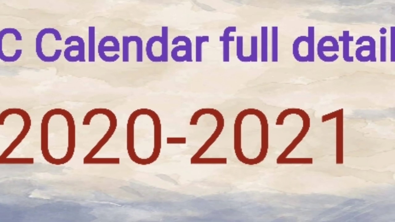 SSC Calendar2020 ll SSC Notification Full Details, exams dates - YouTube