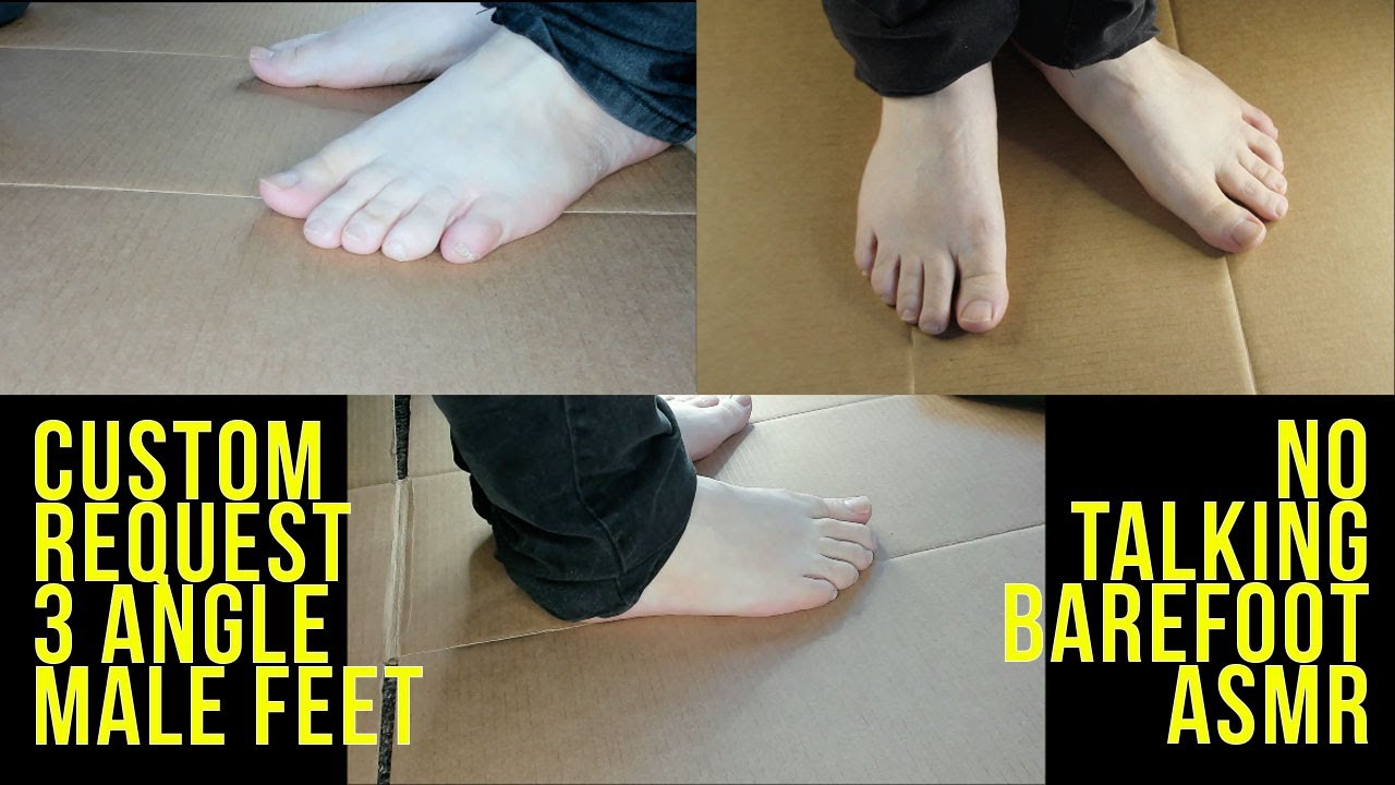 Custom Request: Bare Feet on Cardboard | #asmrsounds using #feet 😴 ...