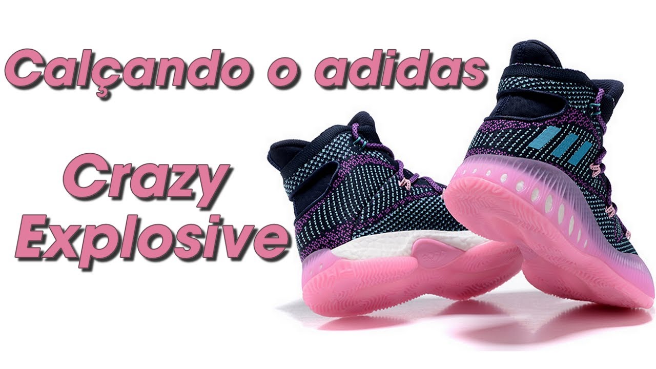 Calçando o tênis Adidas Crazy Explosive (Crazy Explosive on feet) Canal ...