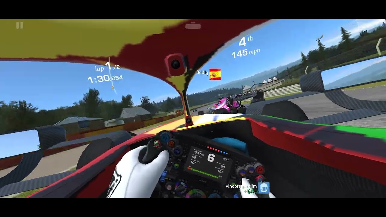 real racing 3 /formula 1 championship/ cornering experience - YouTube