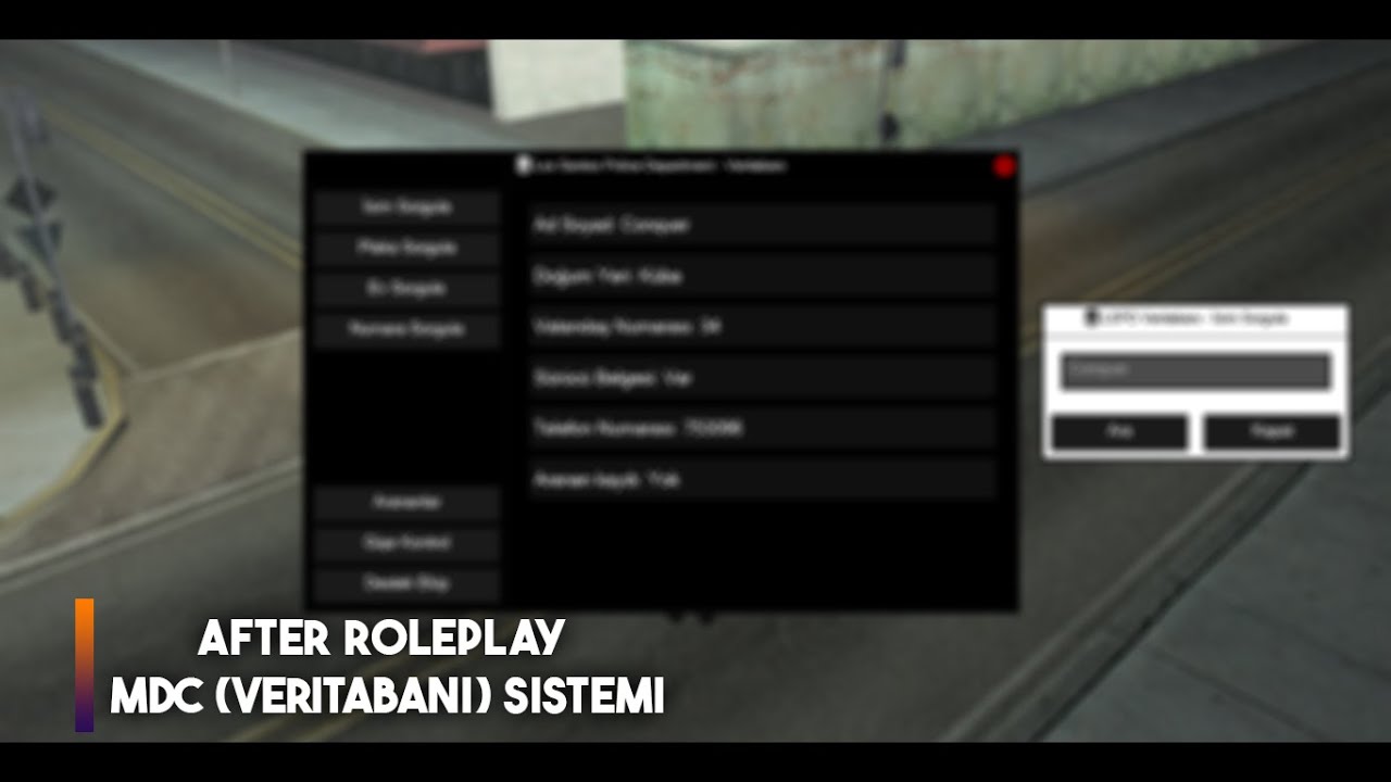 MTA LSPD MDC(Veritabanı/database) scripti/system - YouTube