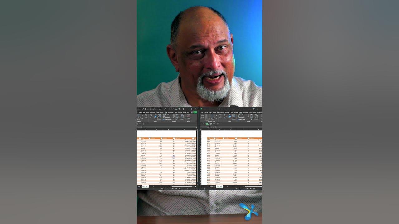 How to see two sheets of same file side by side in Excel - YouTube