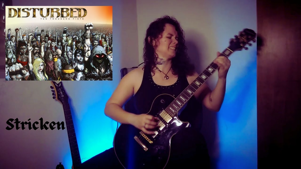 Disturbed - Stricken (Guitar Cover with solo) - YouTube