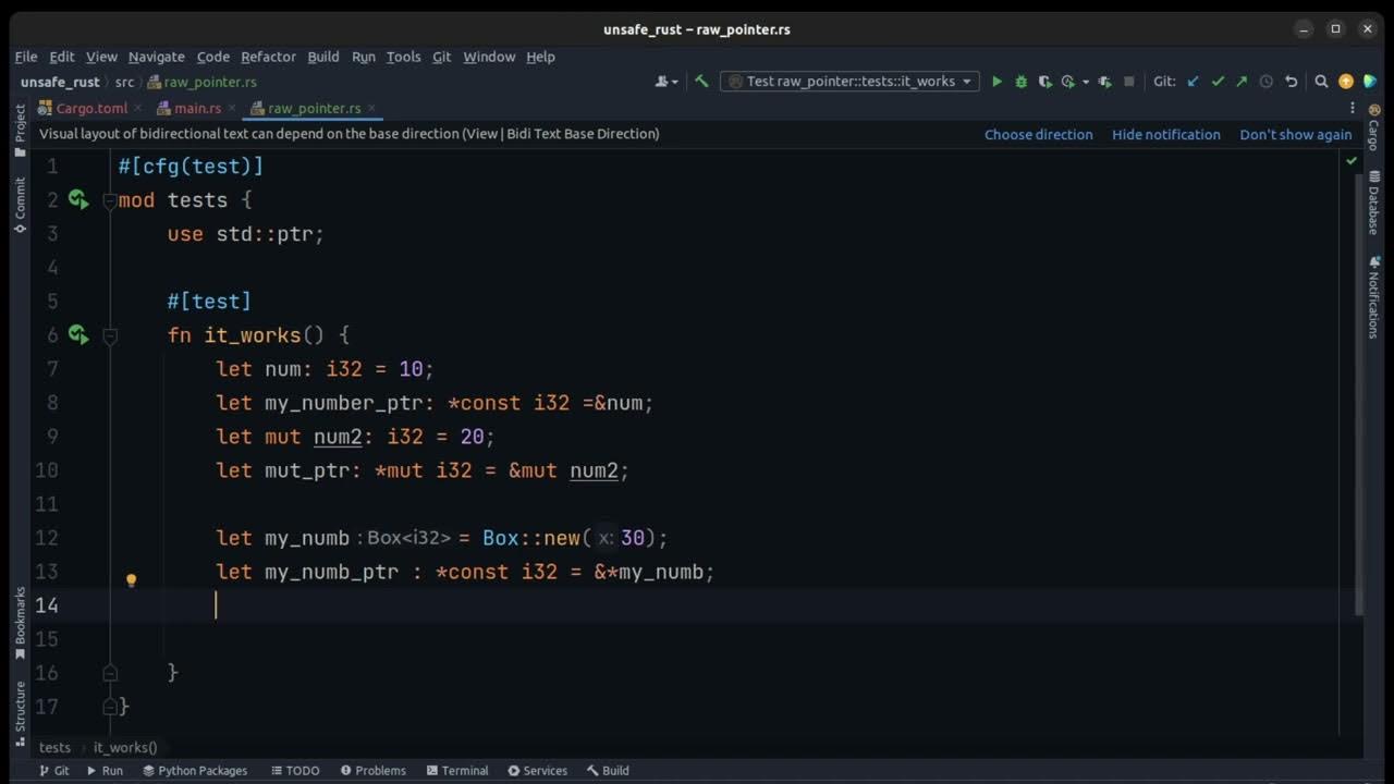 Primitive Type Pointer Raw Pointer In Rust Youtube