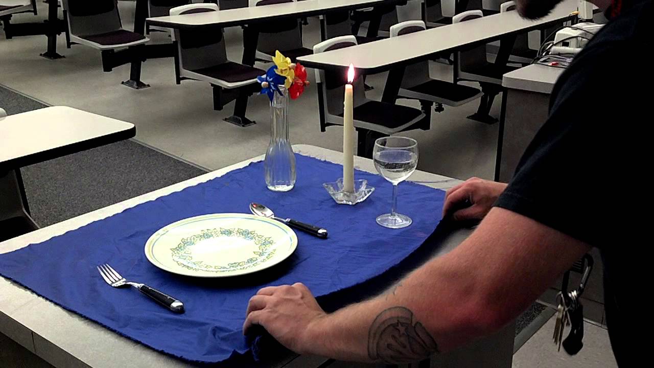 INERTIA tablecloth tug - YouTube
