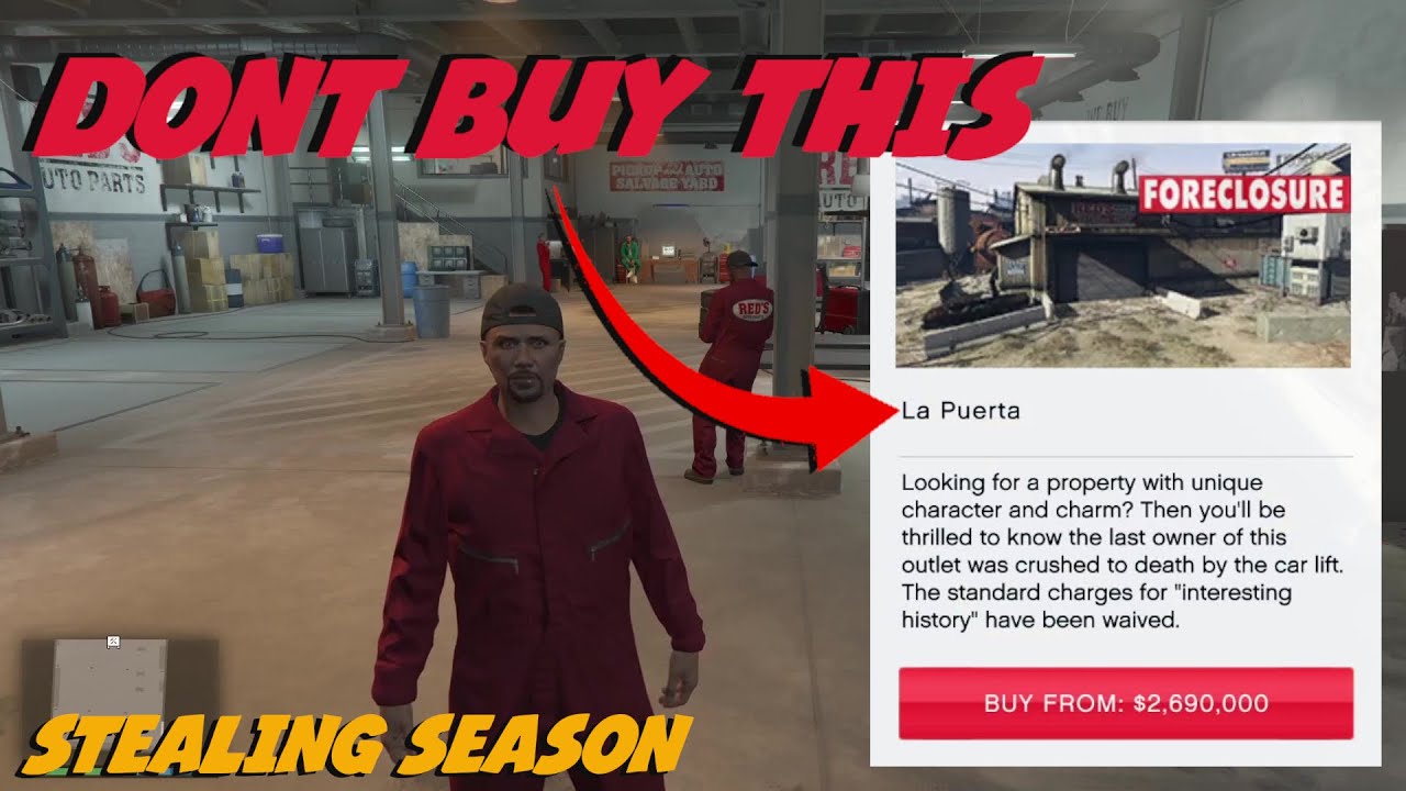 How to Buy A Chop Shop Guide GTA 5 Online . Reds Auto Parts - YouTube