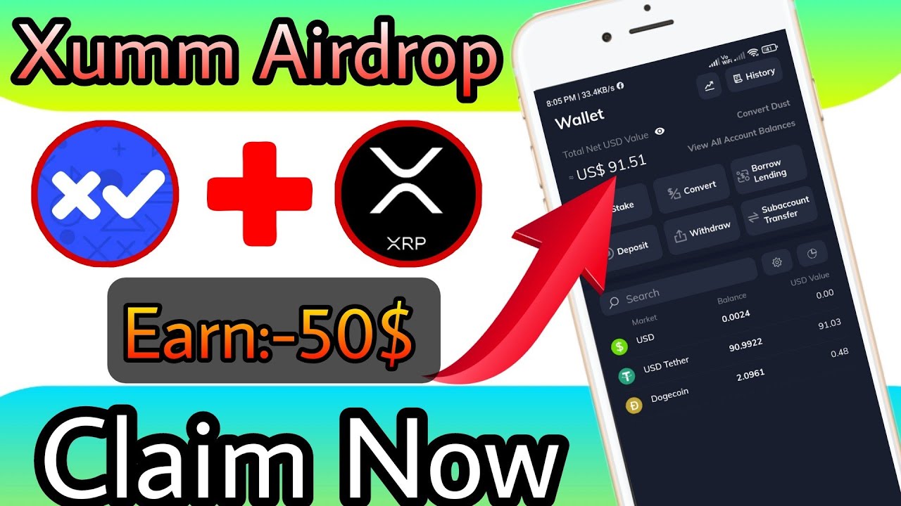 Xumm Airdrop | Xumm Wallet Tutorial |Xumm Wallet Withdraw | Xumm wallet ...