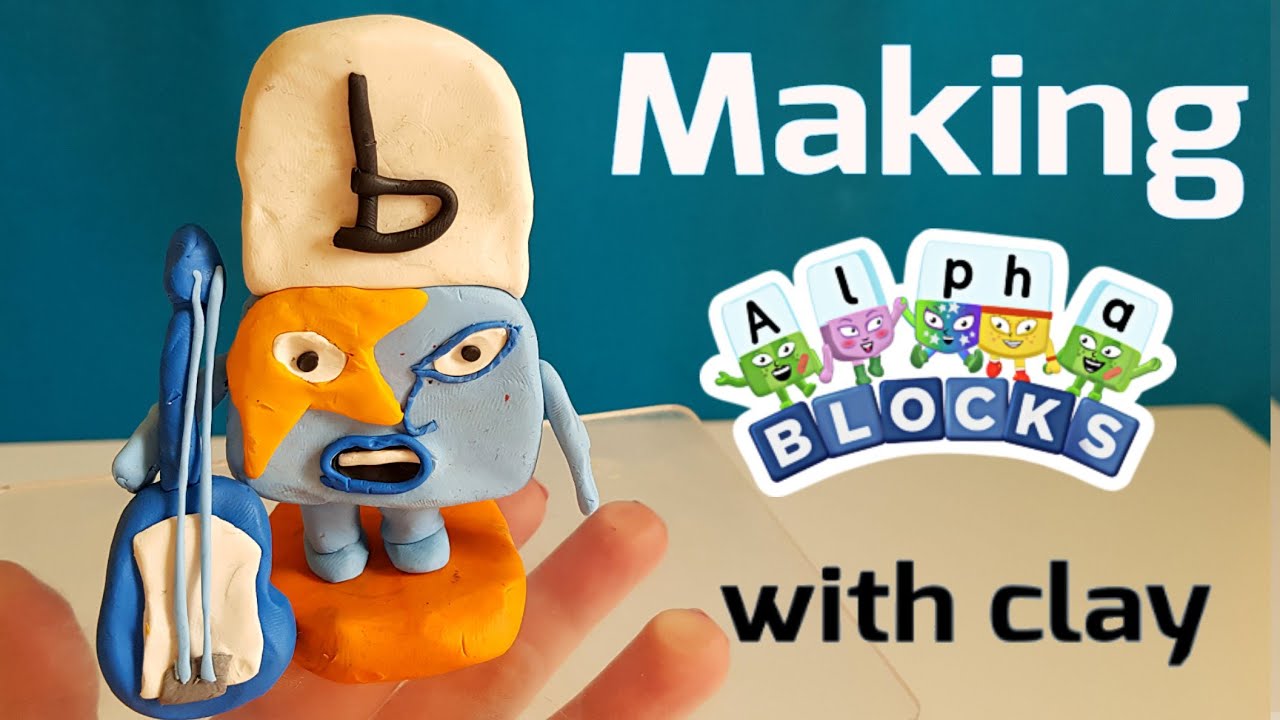 Making Alphablocks letter B with Clay Tutorial - YouTube