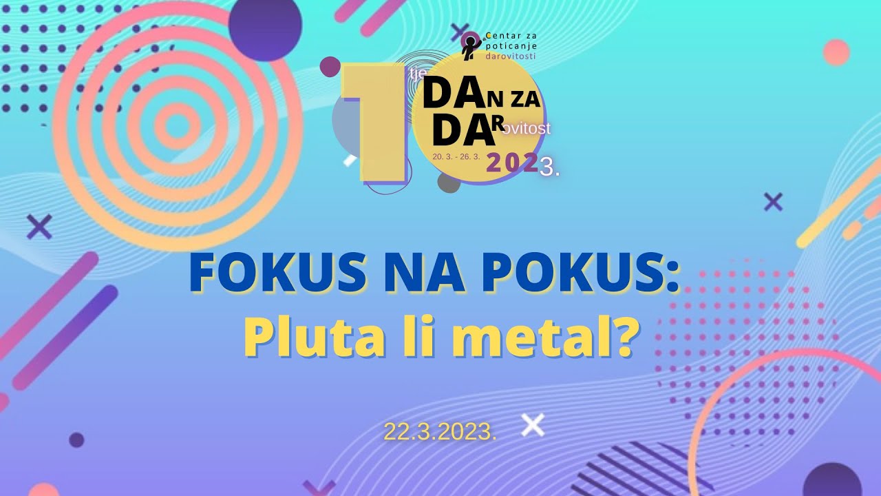 FOKUS NA POKUS: Pluta li metal? - YouTube
