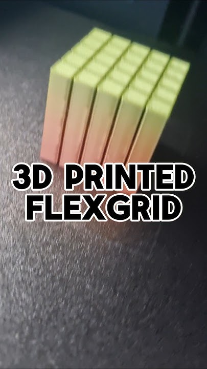 3D PRINTED FLEXGRID 💪🧊 #3d #3dprinter #3dprint #3dprinting #flexgrid # ...