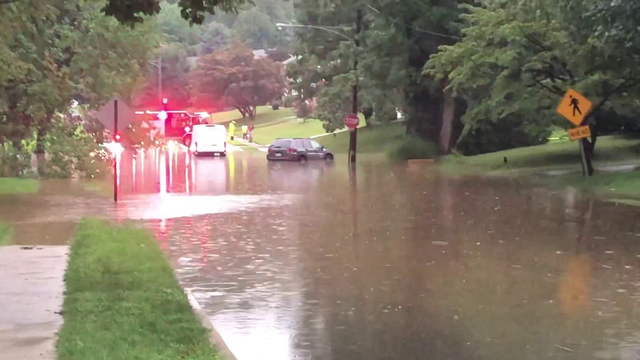 Flash Flooding in Springfield, PA - August 7, 2019 - YouTube
