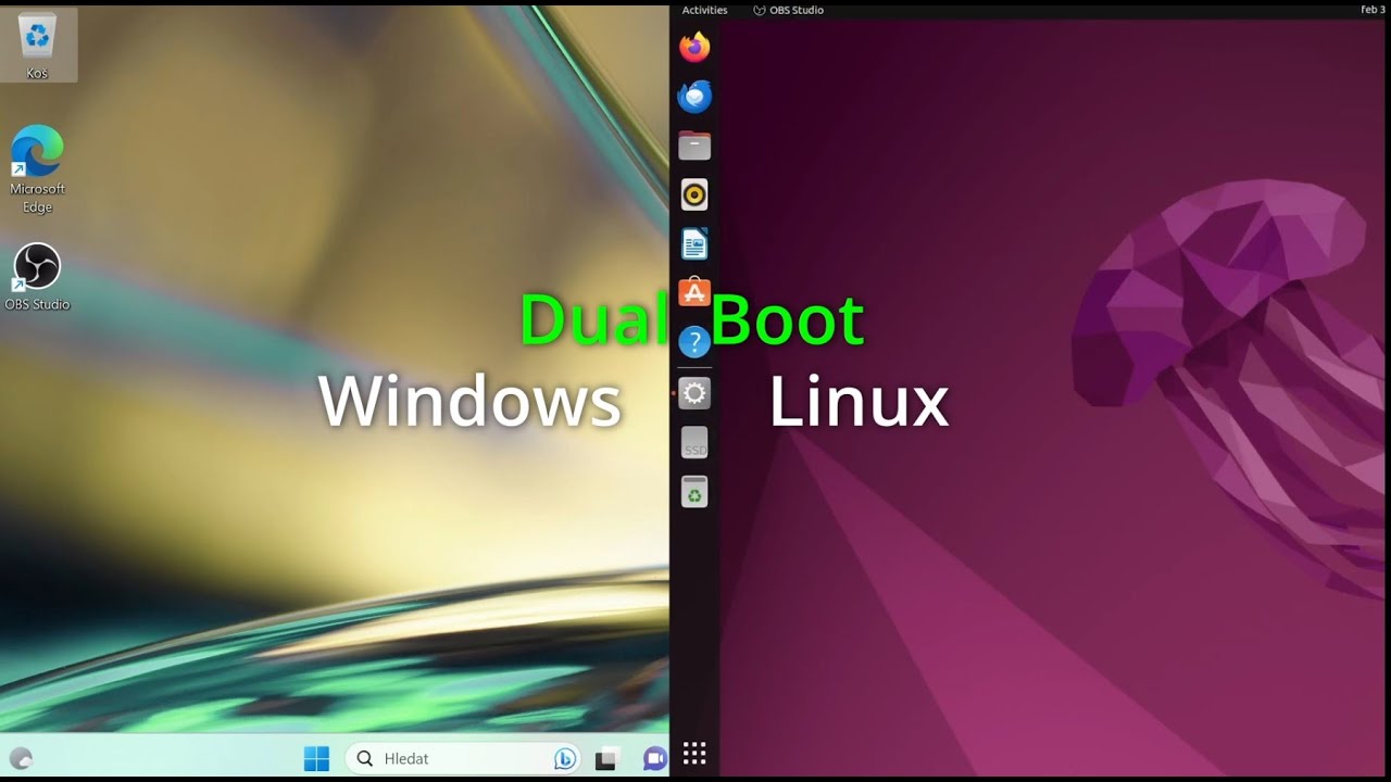Dual boot inštalácia Windows 11 a Ubuntu Linux - YouTube